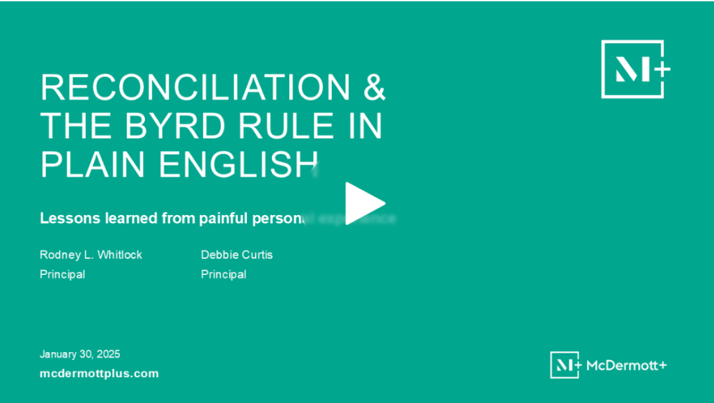 Reconciliation 101 - McDermott+